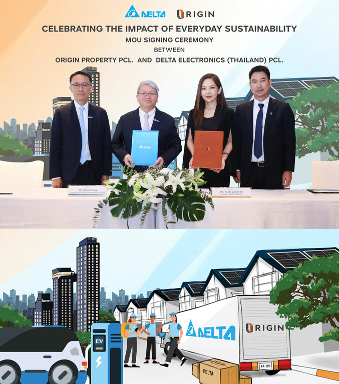 Origin Property and Delta Thailand Sign MOU for Collaboration on Smart and Green Building ...